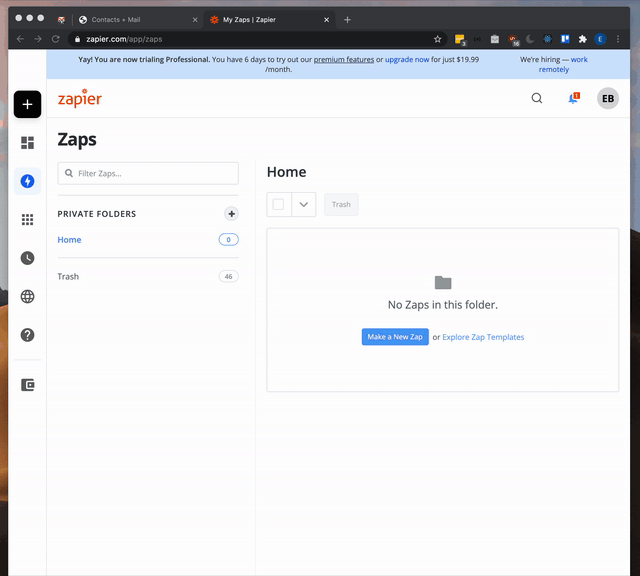 Connecting With Zapier