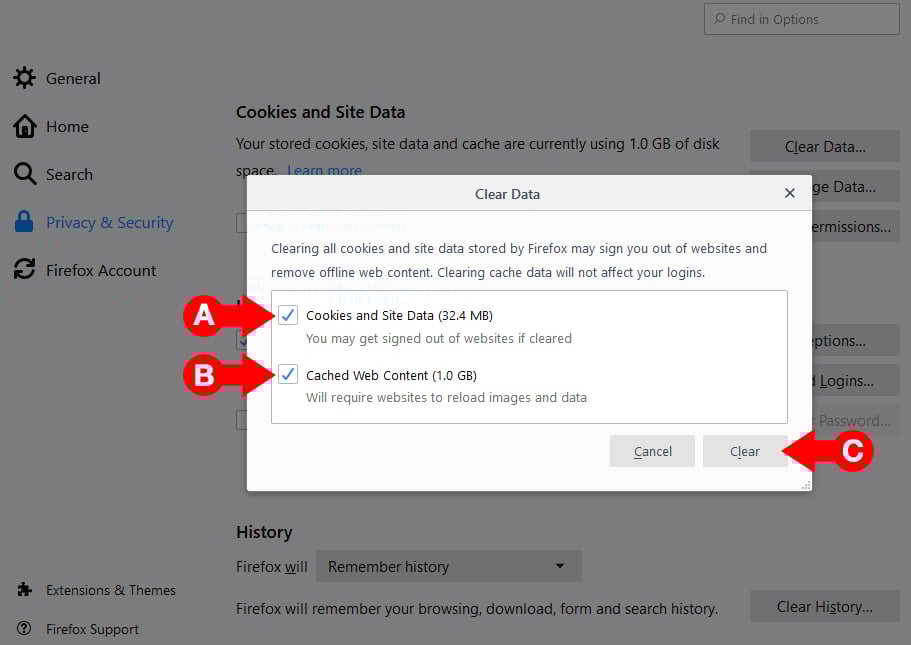 How Do I Reset the Cache for Firefox